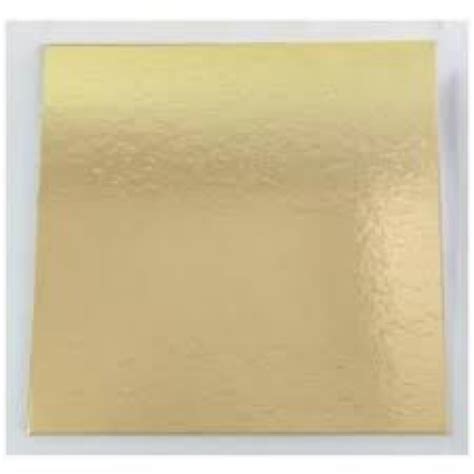 Cardboard Square Board 12” Gold Sharones Cakes And Things