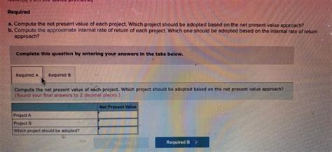 Solved Problem 16−19 A Algo Using Net Present Value And