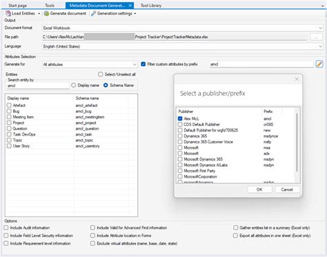 Metadata Document Generator