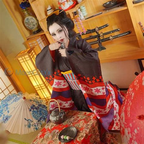 Nico Robin Kimono Cosplay Costume Anime One Piece Wano Country Mooncosya