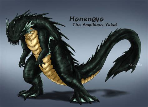 Honengyo The Amphibious Yokai By Krozilla On Deviantart