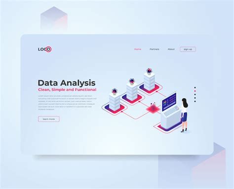 Premium Vector Isometric Illustration Data Analysis