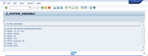 Sap Abap System Variables Tutorialscampus Sap Abap System Variables Tutorialscampus