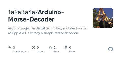 GitHub 1a2a3a4a Arduino Morse Decoder Arduino Project In Digital
