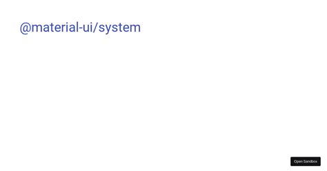 Material Demo Codesandbox