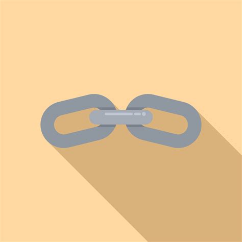 Button Chain Icon Flat Vector Link Web 15150144 Vector Art At Vecteezy