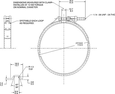 V Section Band Clamp Used In The Experimental Work Download