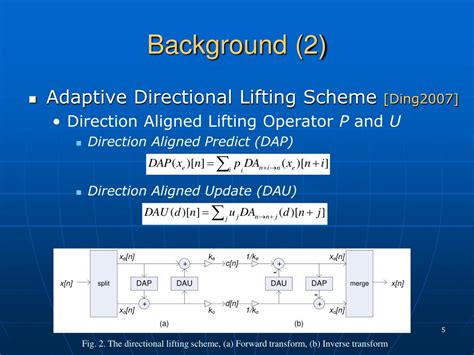 Ppt Weighted Adaptive Lifting Based Wavelet Transform Powerpoint Presentation Id3650290