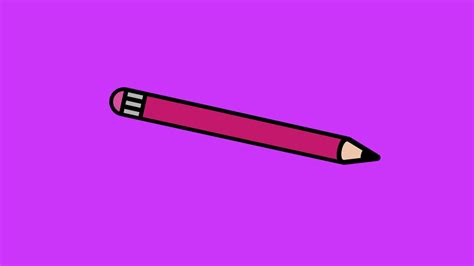 Pencil Cartoon 2d Animation Icon Motion Graphic Video 36495379 Stock Video At Vecteezy