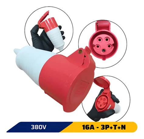 Acoplamento Industrial Tomada Femea 3p T N 16a 380v Lukma Mercadolivre