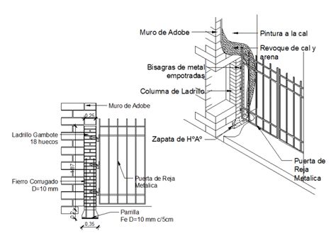 Metallic Section And Constructive Structure Details Dwg File
