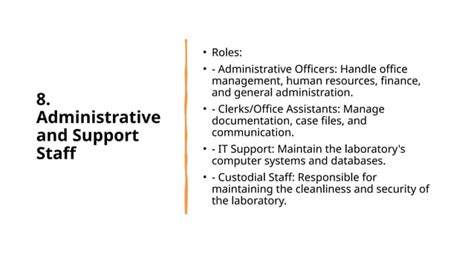 Admin Structure Of Forensic Science Labs Pptx