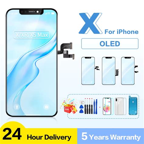 아이폰 X Xr Xs 맥스용 Lcd 디스플레이 화면 교체 Oem 3d 터치 어셈블리 포함 Aaa 품질 Oled