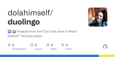 GitHub Dolahimself Duolingo Projects From The Can It Be Done In React Native YouTube