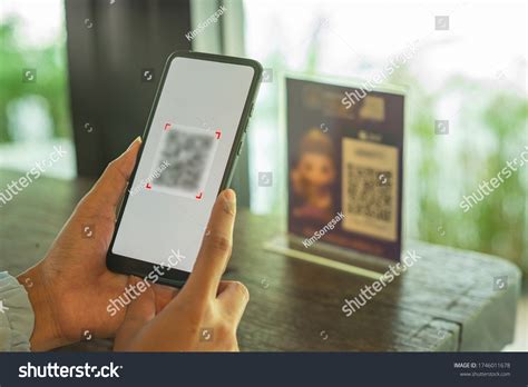 Woman Scanning Qr Code Label Shop Stock Photo 1746011678 Shutterstock