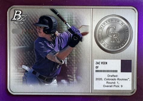 Mlb Future Watch Zac Veen Baseball Cards Colorado Rockies
