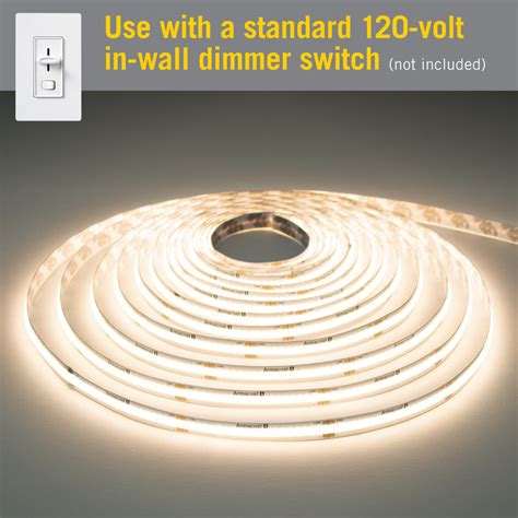 Armacost Lighting Ribbonflex Lux Ac Dimmable White Cob Led Strip Light