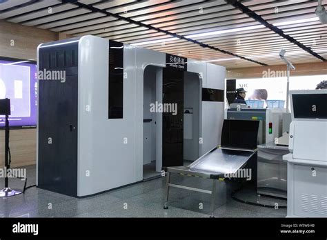 View Of A Passenger Security Check Device Based On Passive Terahertz Imaging Technology Which
