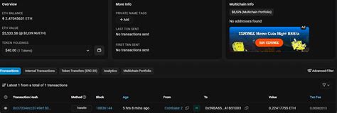 Etherscan Coinbase Shows That Eth Been Withdraw But Showing Zero Value And Where I Am Sending