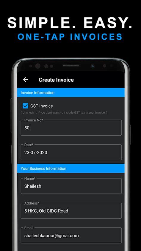 Gst Invoice And Billing App Free Apk For Android Download