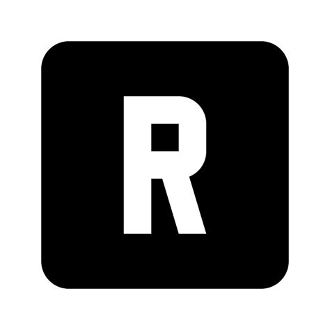 Alpha R Box Free Vector Icons On