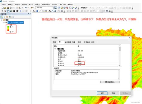【归一化后的栅格数据构建属性表】 栅格数据处理后没有属性表 csdn博客