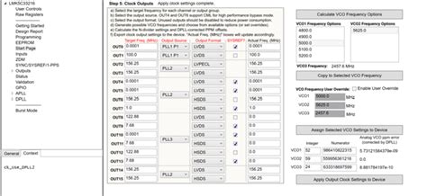 Lmk5c33216evm 1 Pps Input Corresponding Configuration Register Clock