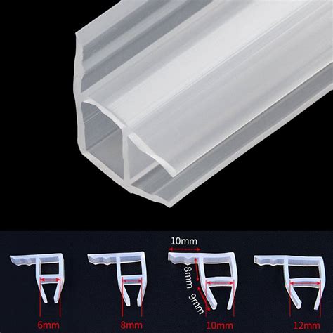 แถบยางซิลิโคนติดขอบหน้าต่างห้องน้ำขนาด1ม 2ม แถบซีลประตูกระจกแผ่นกันน้ำสำหรับห้องน้ำขนาด Mjj8