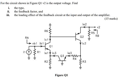 SOLVED For The Circuit Shown In Figure Q1 V2 Is The Output Voltage