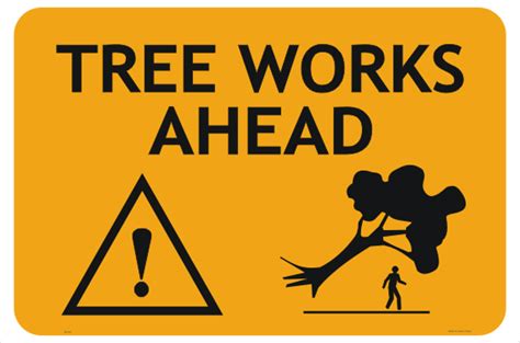 Tree Works Sign Tree Felling Signs On Line Swing Stand