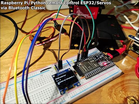 Arduino Er Esp32 Receive Bluetooth Classic Command From Raspberry Pipython To Control Servos