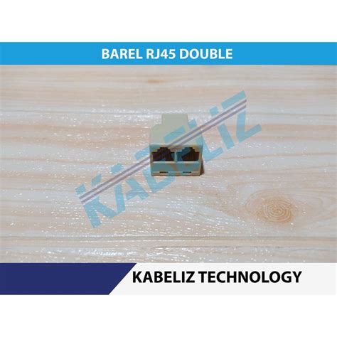 Jual BAREL SAMBUNGAN RJ KONEKTOR SAMBUNGAN RJ CONNECTOR DOUBLE LAN FEMALE TO FEMALE