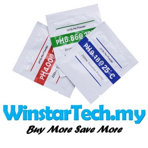 Ph Meter Buffer Powder Calibration Measure Solution 4 01 6 86 9 18 Lazada