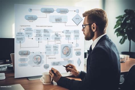 Premium Photo A Flowchart Outlining The Strategic Planning Generative Ai