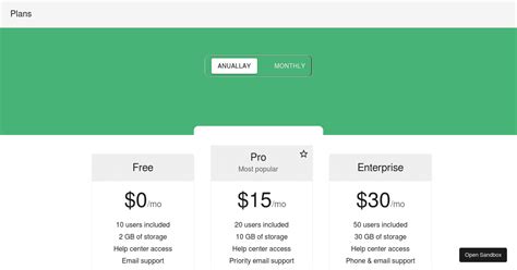 UI Codesandbox