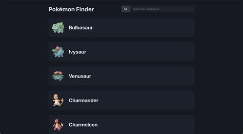 github mohammedyh pokemon finder an app to search and view