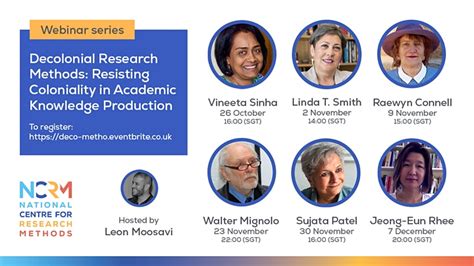 Decolonial Research Methods Online Seminar Series October December 2021 Organised By Dr Leon