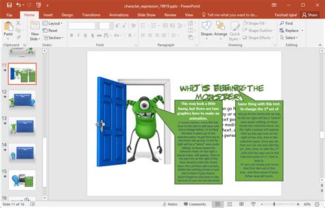 Animated Character Expressions Powerpoint Template