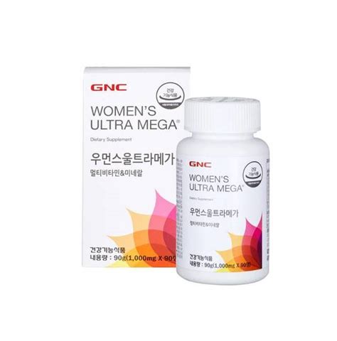Gnc 우먼스울트라메가 멀티비타민and미네랄 90정 유통기한임박23년8월 골프존마켓