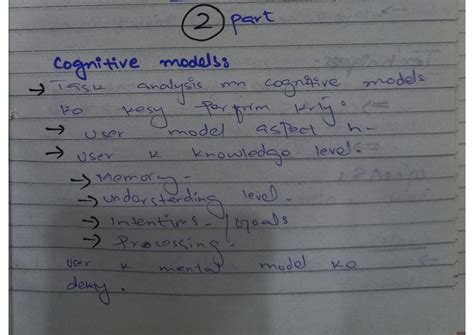 SOLUTION Cognitive Models In Hci Studypool