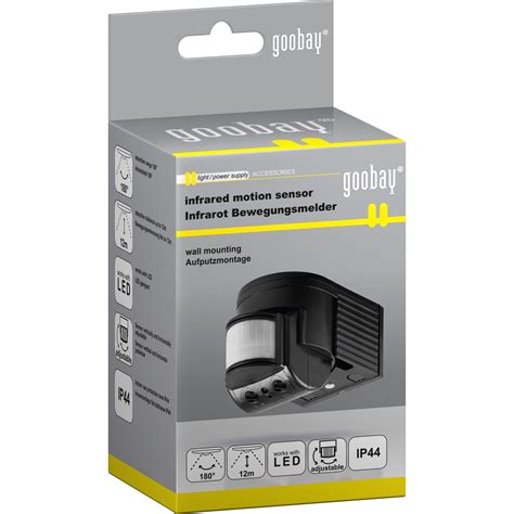 Senzor De Miscare Cu Infrarosu Pentru Interior Si Exterior Goobay