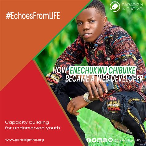 Echoesfromlife How Enechukwu Chibuike Became A Web Developer Paradigm Initiative