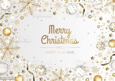 메리 크리스마스와 새해 복 많은 새해 현실적인 3d 개체 파란색과 금공과 Xmas 축제 배경 2022년에 대한 스톡 벡터 아트 및 기타 이미지 Istock