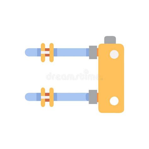 Scaffold Clamp Icon For Construction Safety Stock Illustration