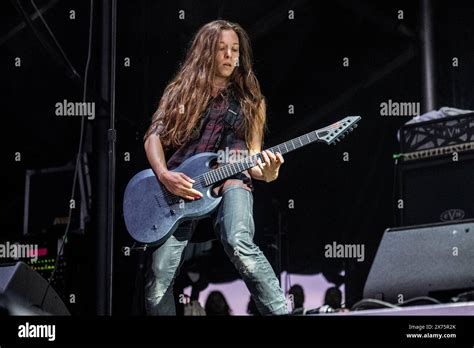 Reba Meyers Of Code Orange Performs During Sonic Temple Art And Music Festival On Friday May 17