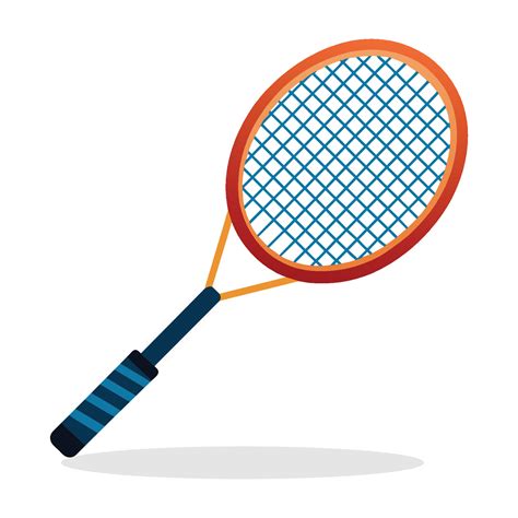 Badminton Racket Flat Vector Illustration Vector Art At Vecteezy