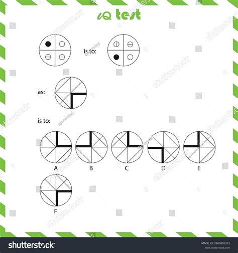 Practice Questions Worksheet Education Iq Test Stock Vector Royalty