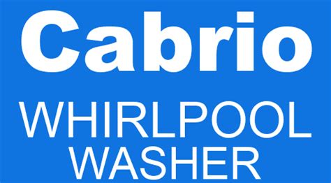 How Do I Fix The F Error Code On My Whirlpool Cabrio Washer Error Solutions