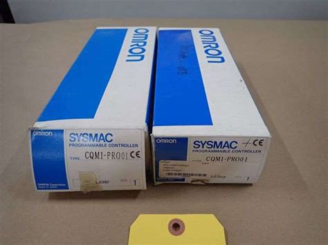 Lot Of 2 Omron Sysmac Programmable Controllers Yellow Tag Auctions