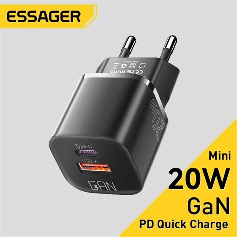 Зарядка Essager 20w кабель Usb Type C 110 грн Зарядні пристрої та док станції Житомир на Olx